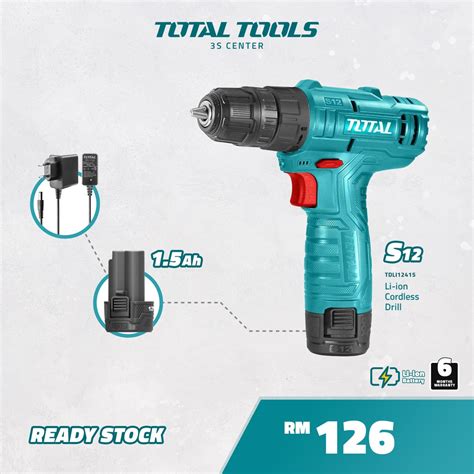Total Li Ion Cordless Drill Battery Charger S12 12v Tdli12415