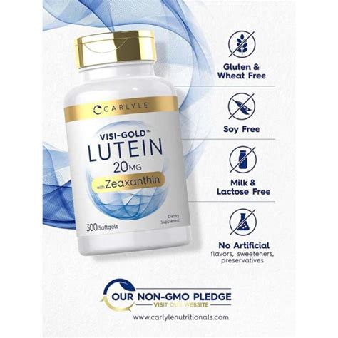 Promo Carlyle Visi Gold Lutein 20 Mg With Zeaxanthin 300 Softgels