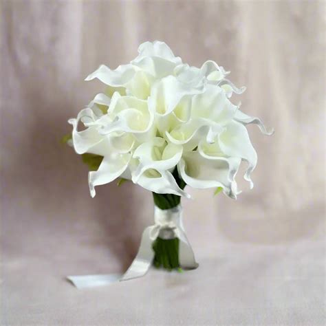 White Calla Lily Wedding Bouquet 60 Photos