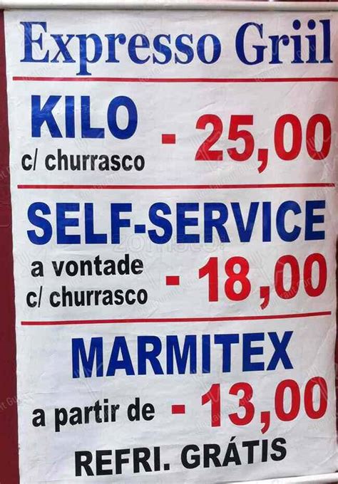 Menu At Expresso Grill Restaurant São Paulo