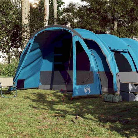 Vidaxl 8 Personers Campingtelt Vandtæt Blå Cdon