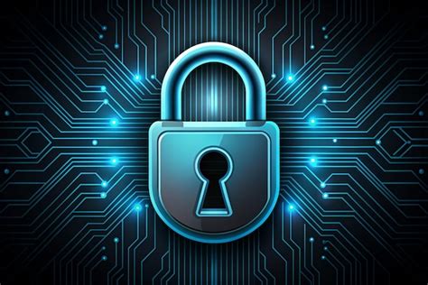 3d Padlock Icon Focus Concept Cyber Security To Protect Personal Data