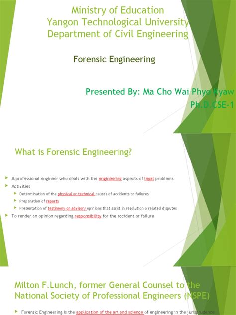 Chapter 1 Forensic Engineering Pdf Forensic Science Expert Witness