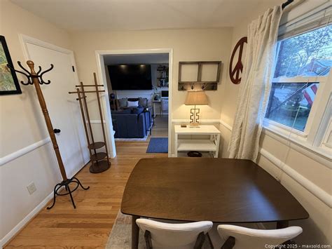 Walnut Dining Table Set Two White Pantry Cabinets Console And Lamp
