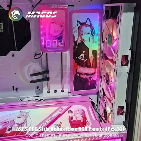 Asus Rog Strix Helios Case Rgb Panels 4pcskit Eva Comic Themes