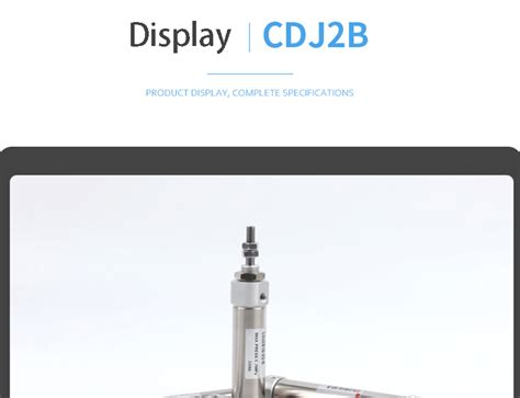 Cdj2b Type Double Acting Pneumatic Air Cylinder One Stop Supplier For Pneumatic Partsandproducts