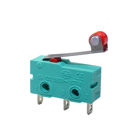 Buy Micro Switch Spdt Roller Lever Green Off On 3pin Solder Terminal