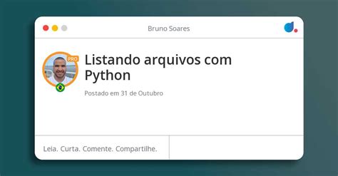 Listando Arquivos Python