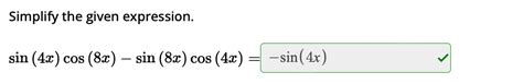 Solved Simplify The Given Expression Chegg