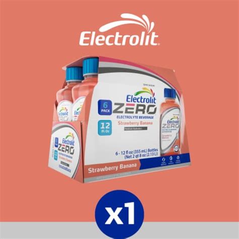Electrolit Premium Hydration Zero Sugar Strawberry Banana Sports Drink
