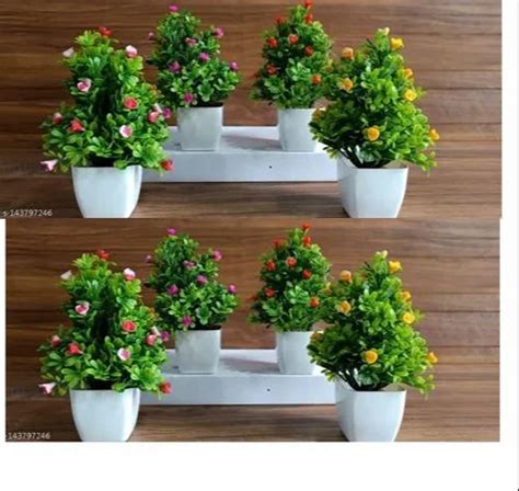 Artificial Bonsai Table Top Plant With Pot For Home And Office Decor 22