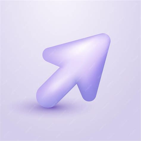 Ilustração Em Vetor 3d Do ícone Do Cursor Do Mouse Do Símbolo Do