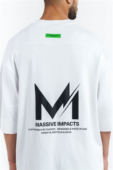 S3j051mi Organic Cotton Mi Signature Tee Massive Impacts