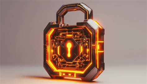 High Tech Cyber Padlock Made From Computer Circuit Board With Honeycomb