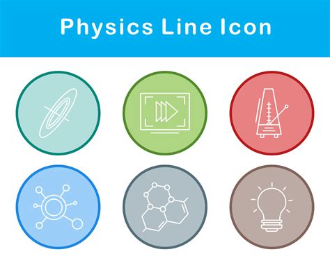 Physics Vector Icon Set 21376766 Vector Art At Vecteezy
