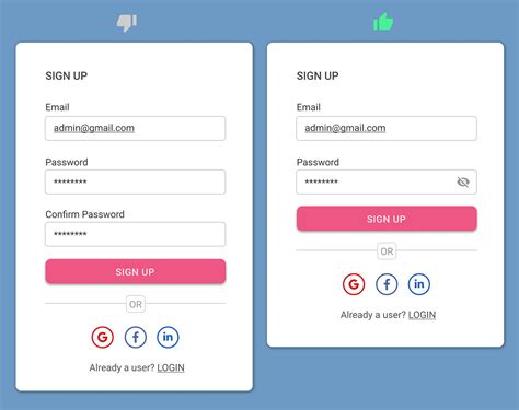Simple User Interface Design Examples