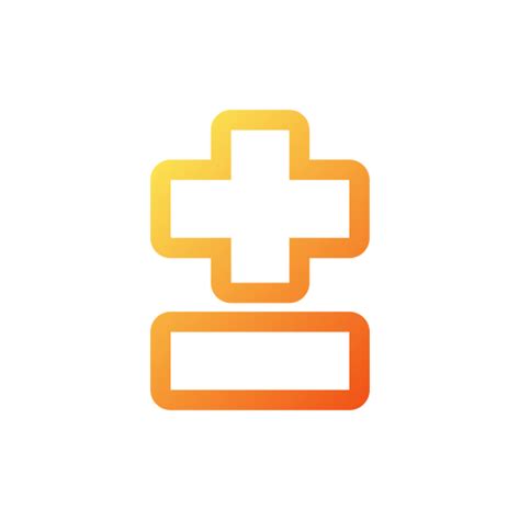 Plus Minus Generic Gradient Outline Icon