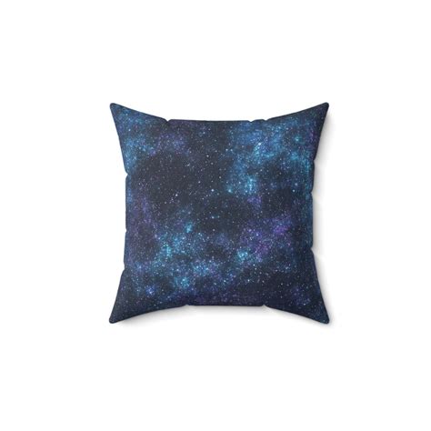 Blue Galaxy Square Pillow Galactic Inspired T Astrology Throw Pillow