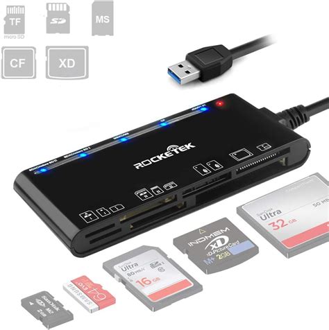 Lettore Di Schede Usb 30 7 In 1 Sdtfcfmsxdmicro Sd Lettore Di Schede Di Memoria Con Usb3