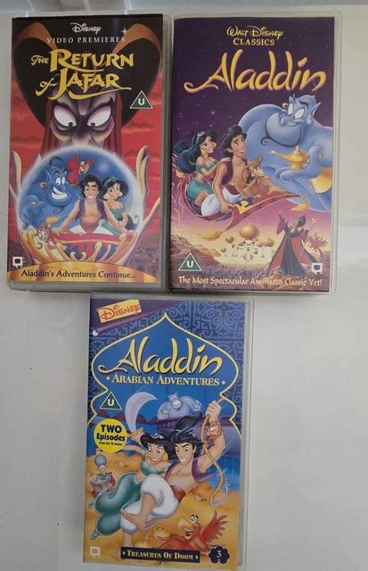 Aladdin Arabian Adventures Disney Classic Bundle Vhs Video Tape Rare £1080 Picclick Uk
