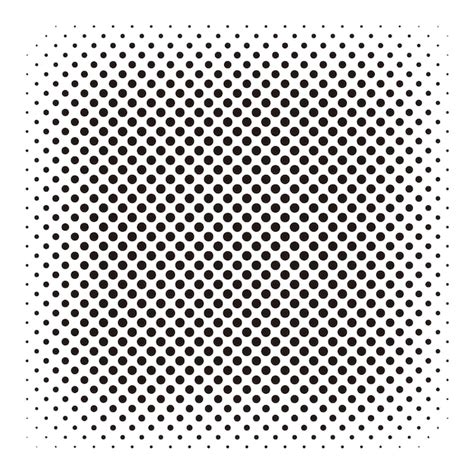 Square Monochrome Screen Tones Isolated On A White Background Vector Illustration Free Vector