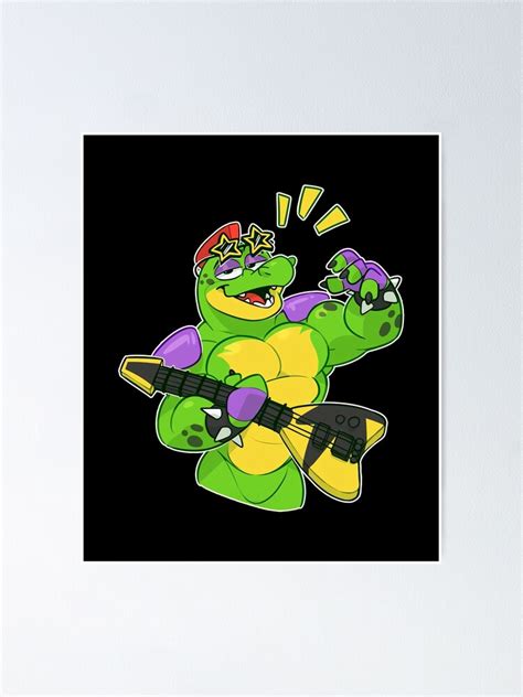 Póster Glamrock Animatronics Montgomery Gator Fnaf Violación De