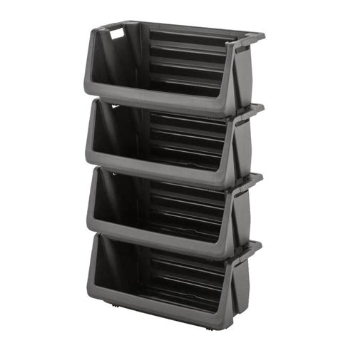 Husky 55 Gallon Multipurpose Stackable Space Saving Heavy Duty Storage