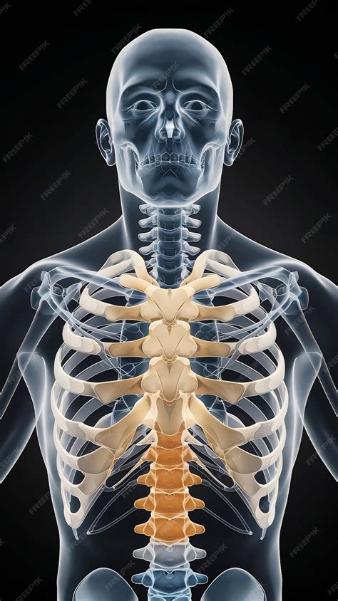 In Vertebrates Thoracic Vertebrae Compose The Middle Segment Of The