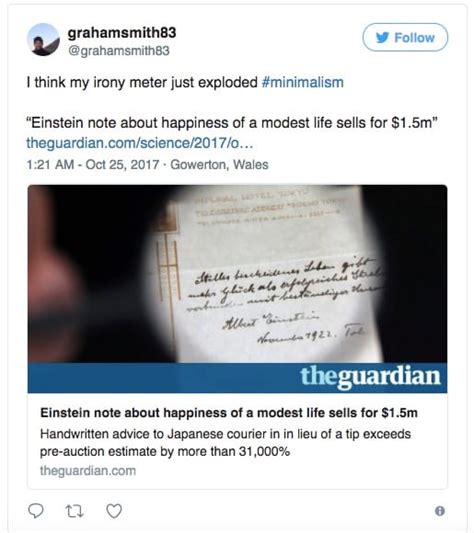 Albert Einsteins Note On The Secret To Happiness Just Sold For 16
