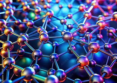 Macro Photography Graphene Neural Networks Hexagonal Molecular