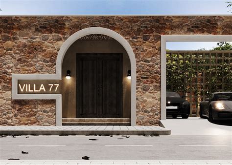 Rustic Exterior Facade Behance