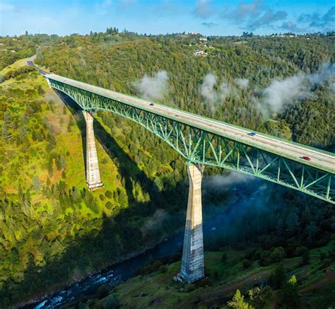 Industrial History 1973 Foresthill Bridge Over North Fork American