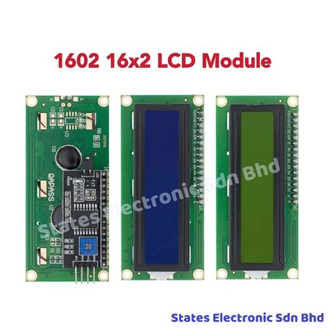 Arduino 1602 Lcd Screen Display Module With Iic I2c Green Blue Screen Shopee Malaysia