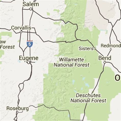Regional Map Willamette Valley Wineries Willamette Valley Oregon