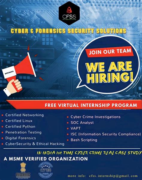 Cfss Cybersecurityinternship Secureyourfuture Cybersecurity Internshipopportunity Cfss