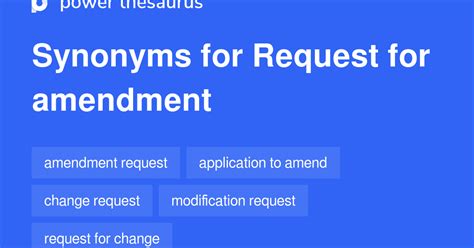 Request For Amendment Synonyms 49 Words And Phrases For Request For
