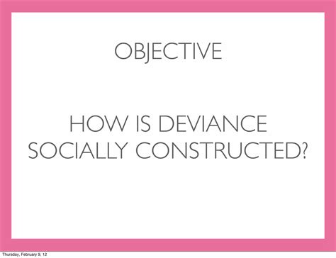 Defining Deviance Social Construction Pdf