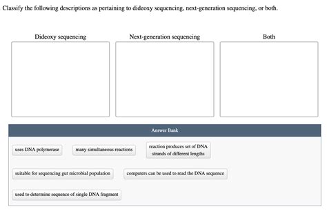 Solved Classify The Following Descriptions As Pertaining To