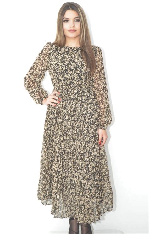 Rochie Voal Plisata Cu Imprimeu Emagro