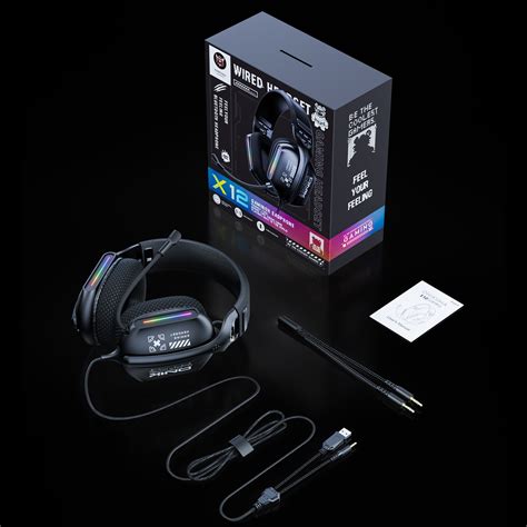 Onikuma X12 Rgb Gaming Headset 40mm Hd Sound 360° Mic Memory Foam