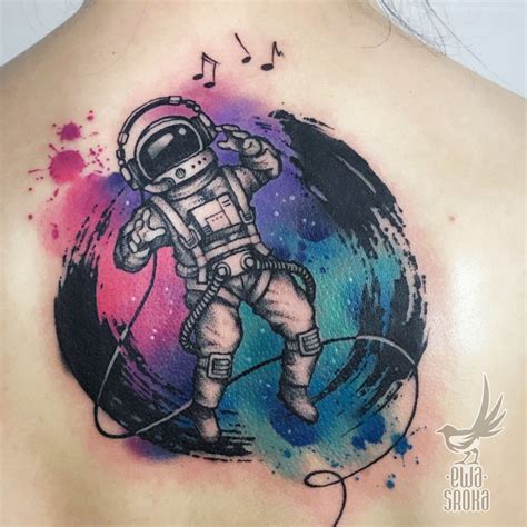 Tattoo Tattooidea Tattoodesign Ink Watercolortattoo Spacetattoo