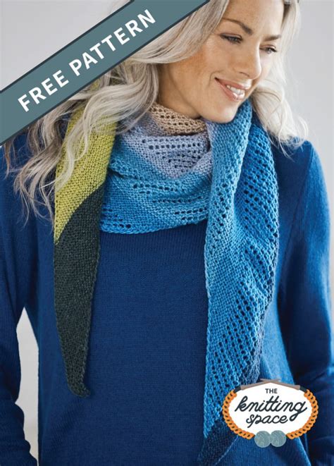 Easy Knitted Triangle Shawl Free Knitting Pattern