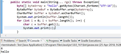 Java Why Is The First Character In The Charbuffer Returned By Bytebufferascharbuffer Always