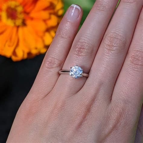 Platinum Round Diamond Ring