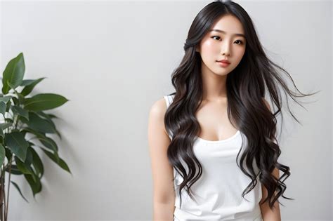 Premium Ai Image Beautiful Asian Girl Model