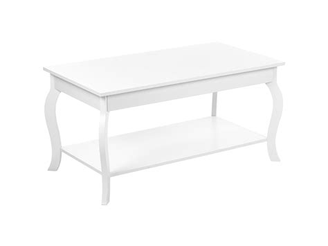 Table Basse Blanche Avec étagère Hartford