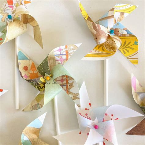 Set Of 15 Mini Pinwheels Etsy