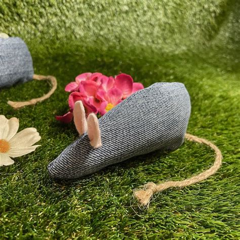 Denim Catnip Mice Double Pack