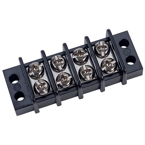 Truconnect 4 Way Screw To Screw Barrier Terminal Block Rapid Electronics