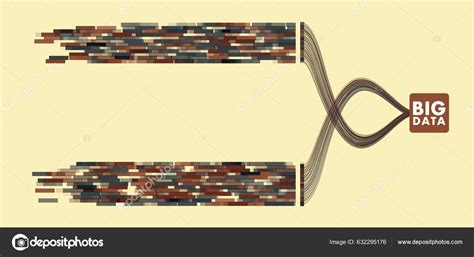 Big Data Flow Representation Abstract Infographics Visualization Futuristic Network Business